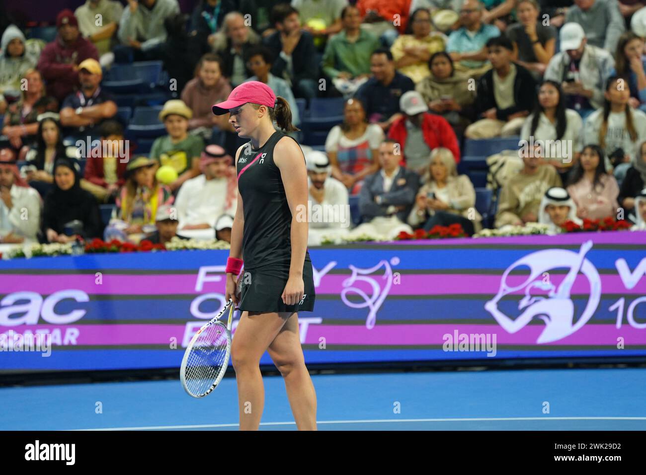 Einige Momente nach dem Finale der Qatar TotalEnergies Open 2024 ...