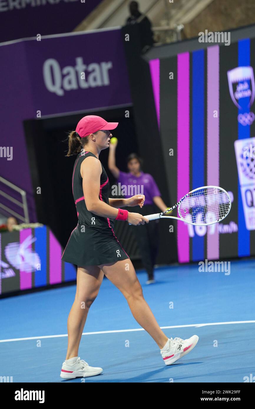 Einige Momente nach dem Finale der Qatar TotalEnergies Open 2024 ...