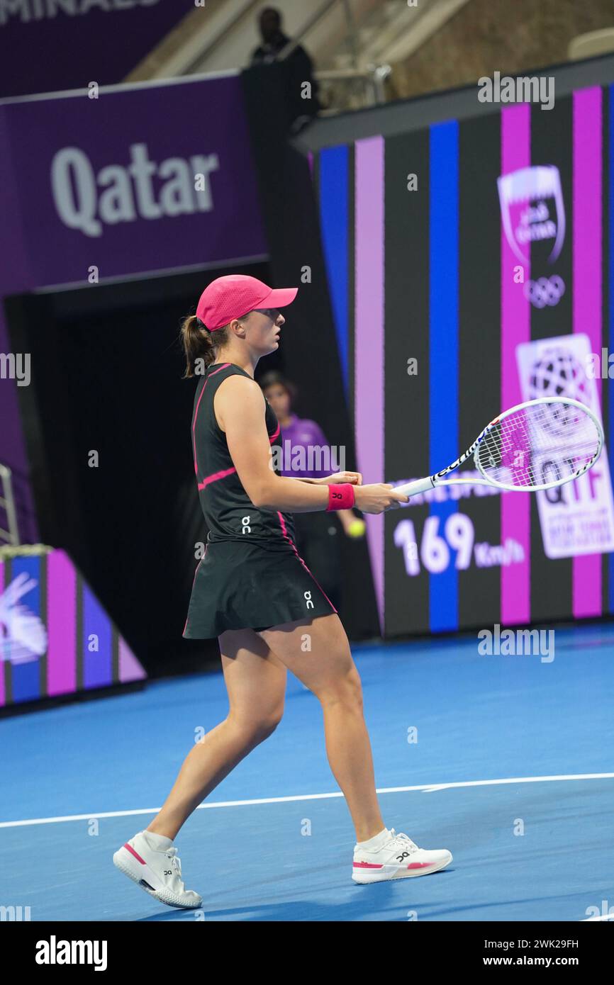 Einige Momente nach dem Finale der Qatar TotalEnergies Open 2024 ...