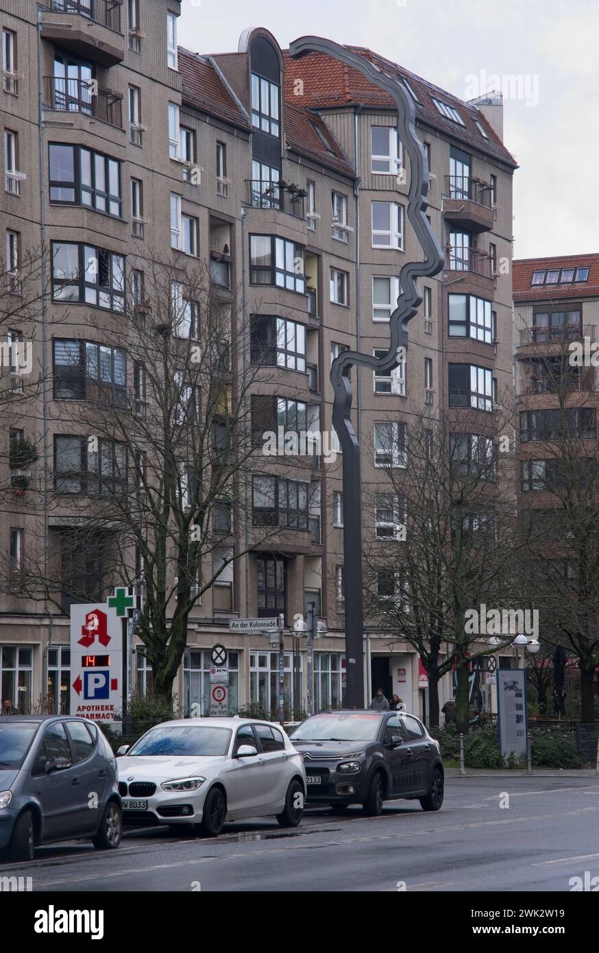 Berlin, Deutschland - 14. Januar 2024: Diese Gedenkstätte erinnert an ...
