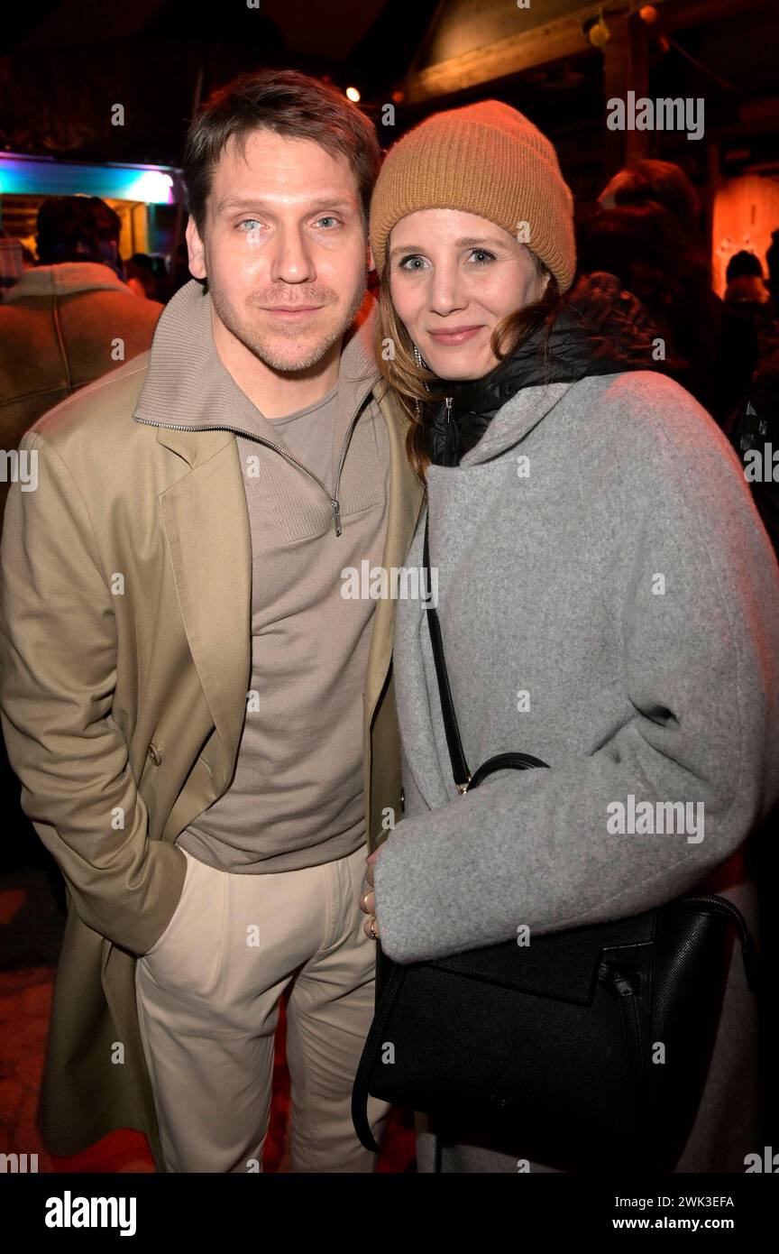 Hanno Koffler mit Ehefrau Mia Maariel Meyer bei der Medienboard Party 2024 im Rahmen der ...