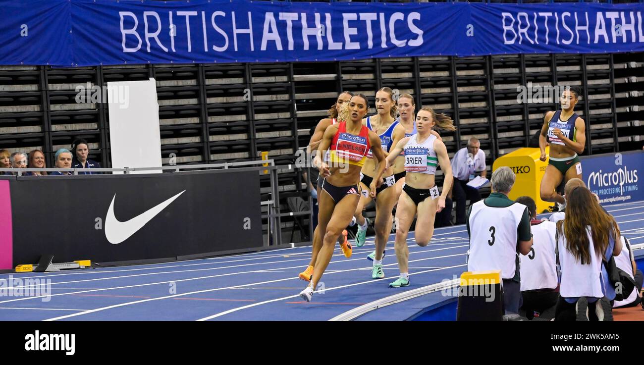 Birmingham England-18-2-2024 : 400 m Finale der Frauen in der Utilita ...