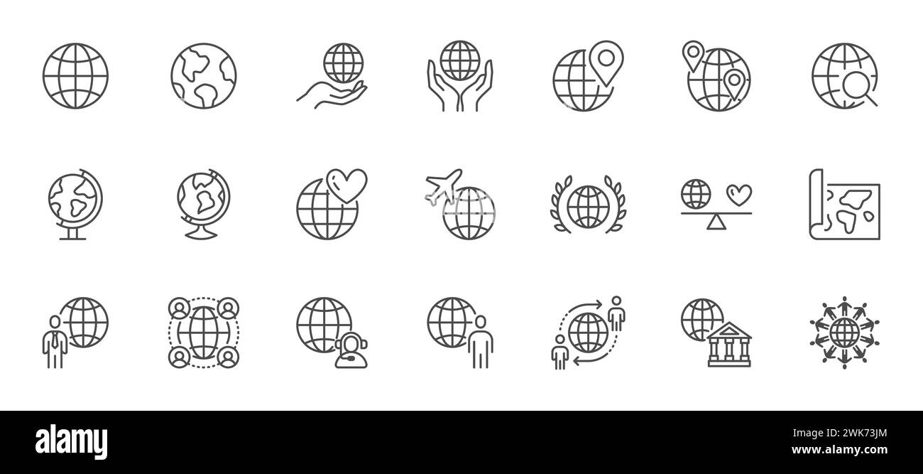 Earth pictogram -Fotos und -Bildmaterial in hoher Auflösung – Alamy