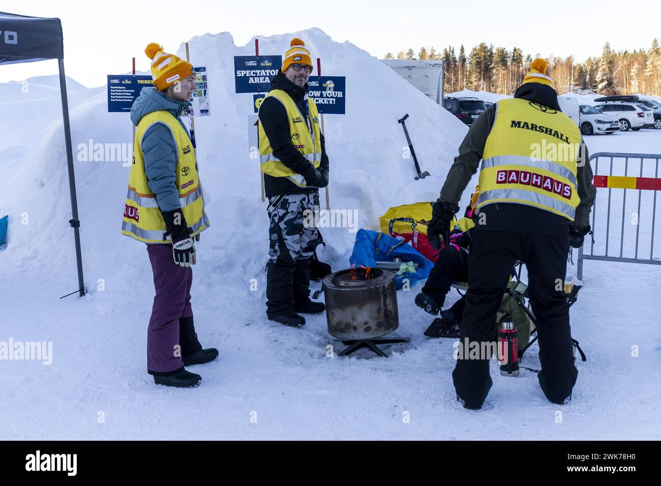 Ambiente während der Rallye Sweden 2024, 2. Runde der WRC World Rallye ...