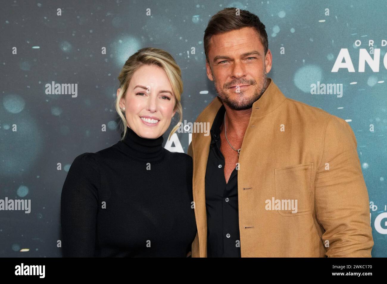Catherine Ritchson and Alan Ritchson attend the "Ordinary Angels" premiere at the SVA Theatre on ...