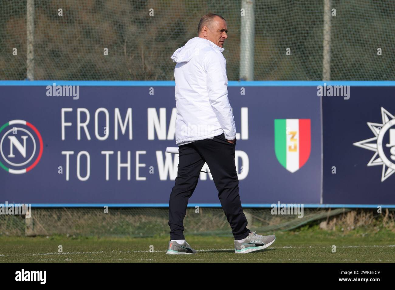 20. Februar 2024 Castelvolturno, Italia - SSC Napoli Konami Training ...