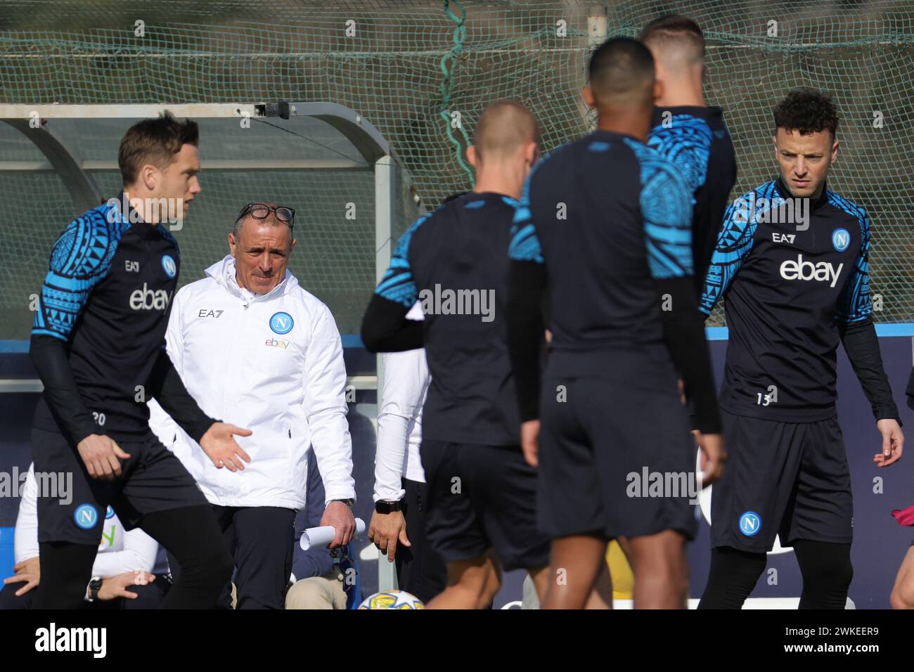 20. Februar 2024 Castelvolturno, Italia - SSC Napoli Konami Training ...