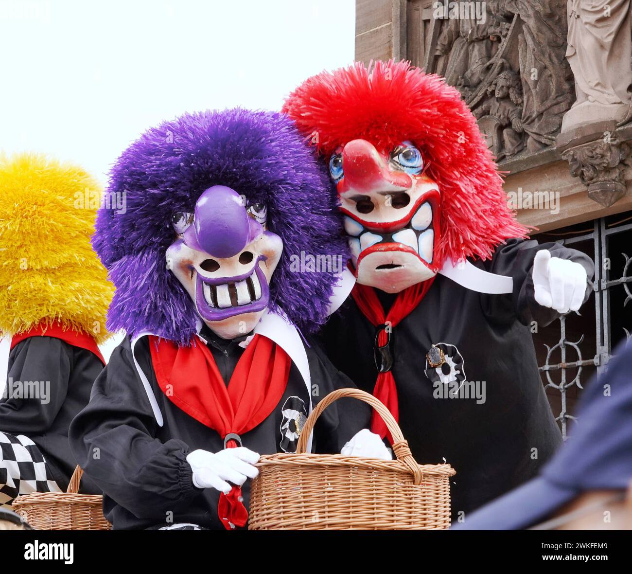 Anton Geisser 19.02.2024 Basler Fasnacht. Bild : Waggis an der Basler ...