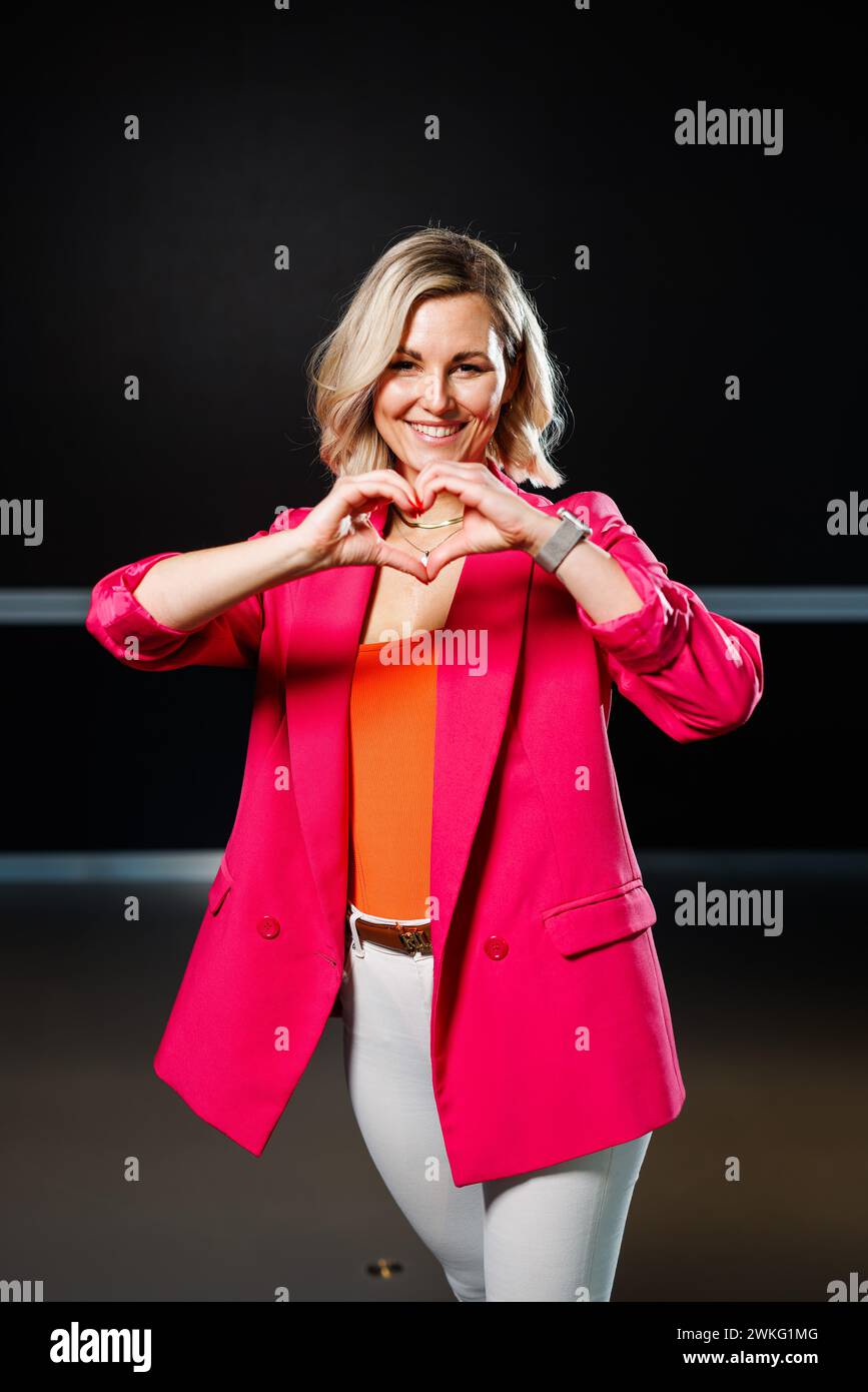 Rost, Deutschland. Februar 2024. Tamara Schwab, Teilnehmerin im Finale ...
