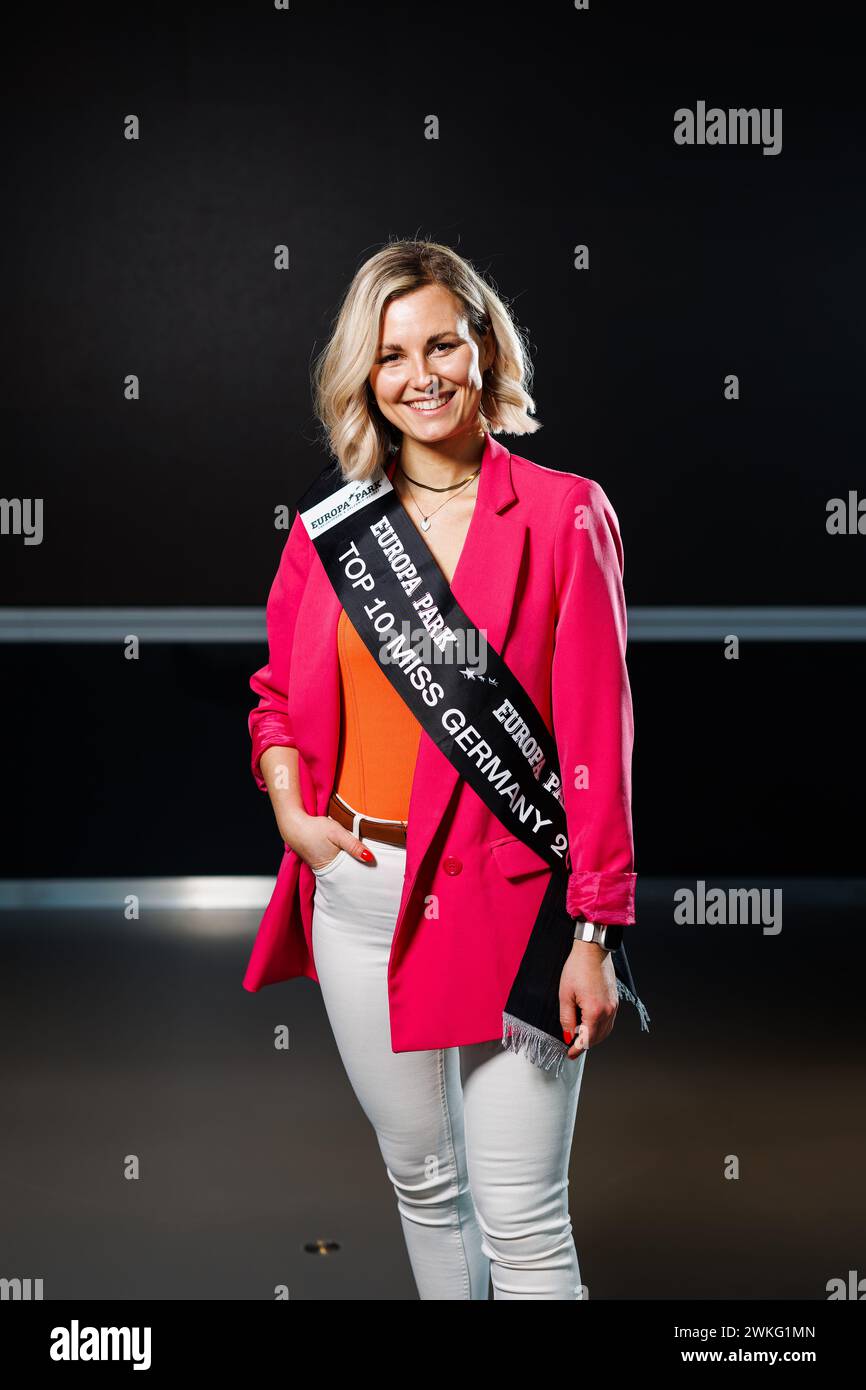 Rost, Deutschland. Februar 2024. Tamara Schwab, Teilnehmerin im Finale ...