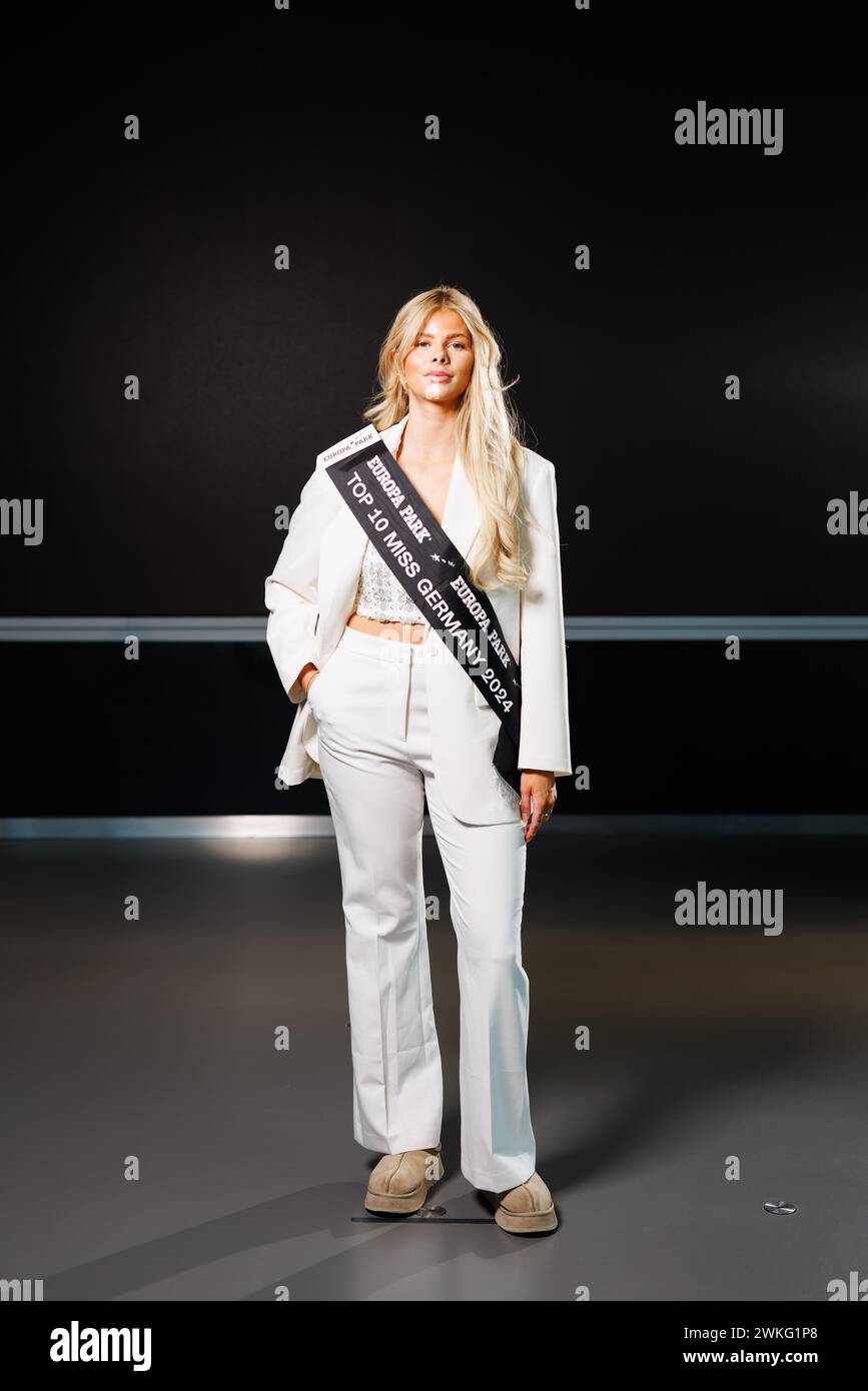 Rost, Deutschland. Februar 2024. Larissa Neumann, Teilnehmerin im ...