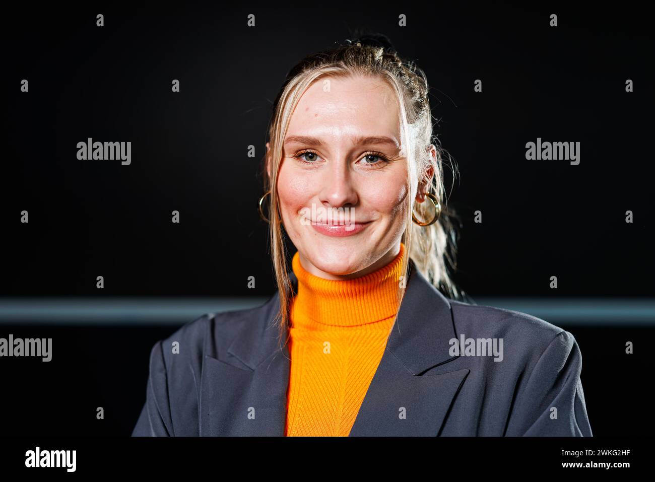 Rost, Deutschland. Februar 2024. Christina Modrzejewski, Teilnehmerin ...