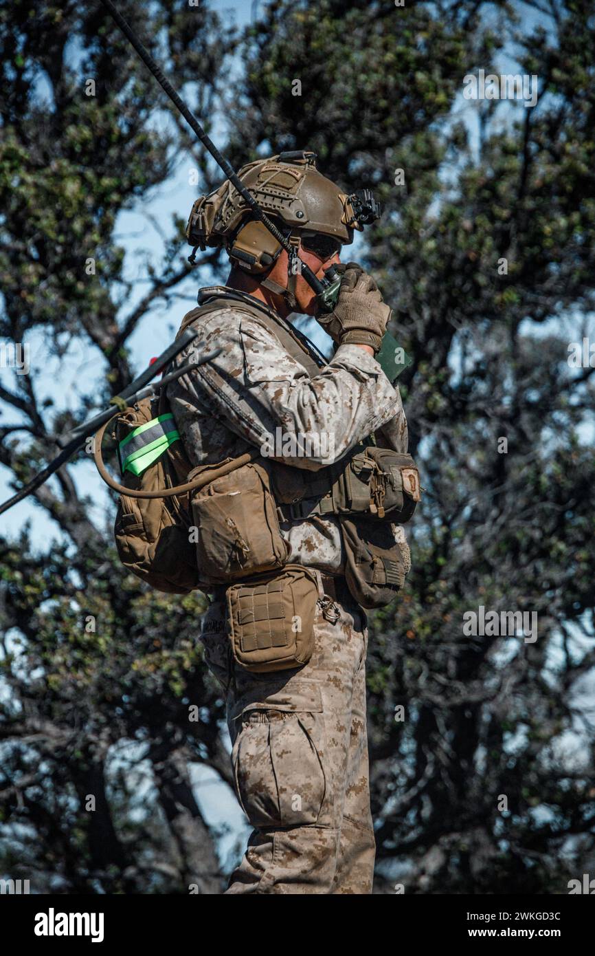 Ein US-Marine mit 3d Littoral Combat Team, 3d Marine Littoral Regiment ...