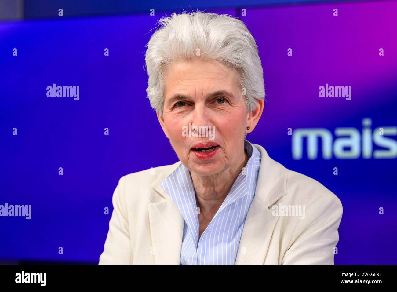 Marie-Agnes Strack-Zimmermann, FDP Verteidigungspolitikerin, zu Gast ...