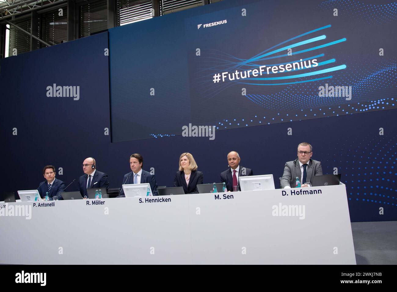 Der Vorstand von Fresenius, von links: Dr. Michael MOSER, Recht ...