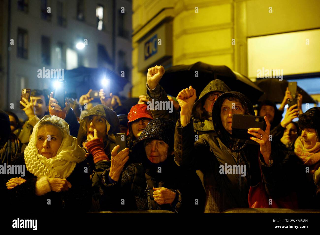 People gather during Missak Manouchian's induction ceremony and his 23 ...