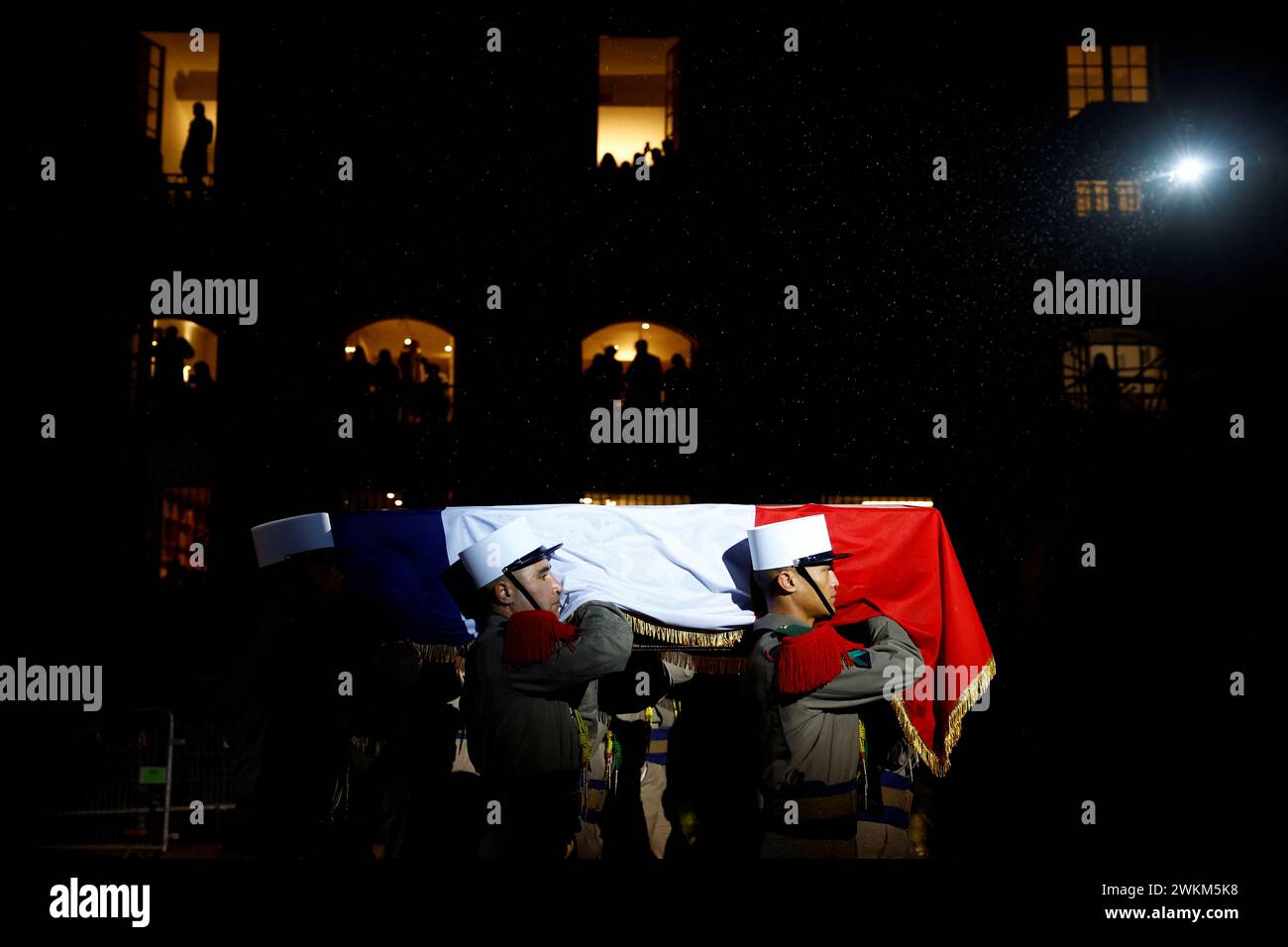 Soldiers from French Foreign Legion carry the coffin of Missak ...