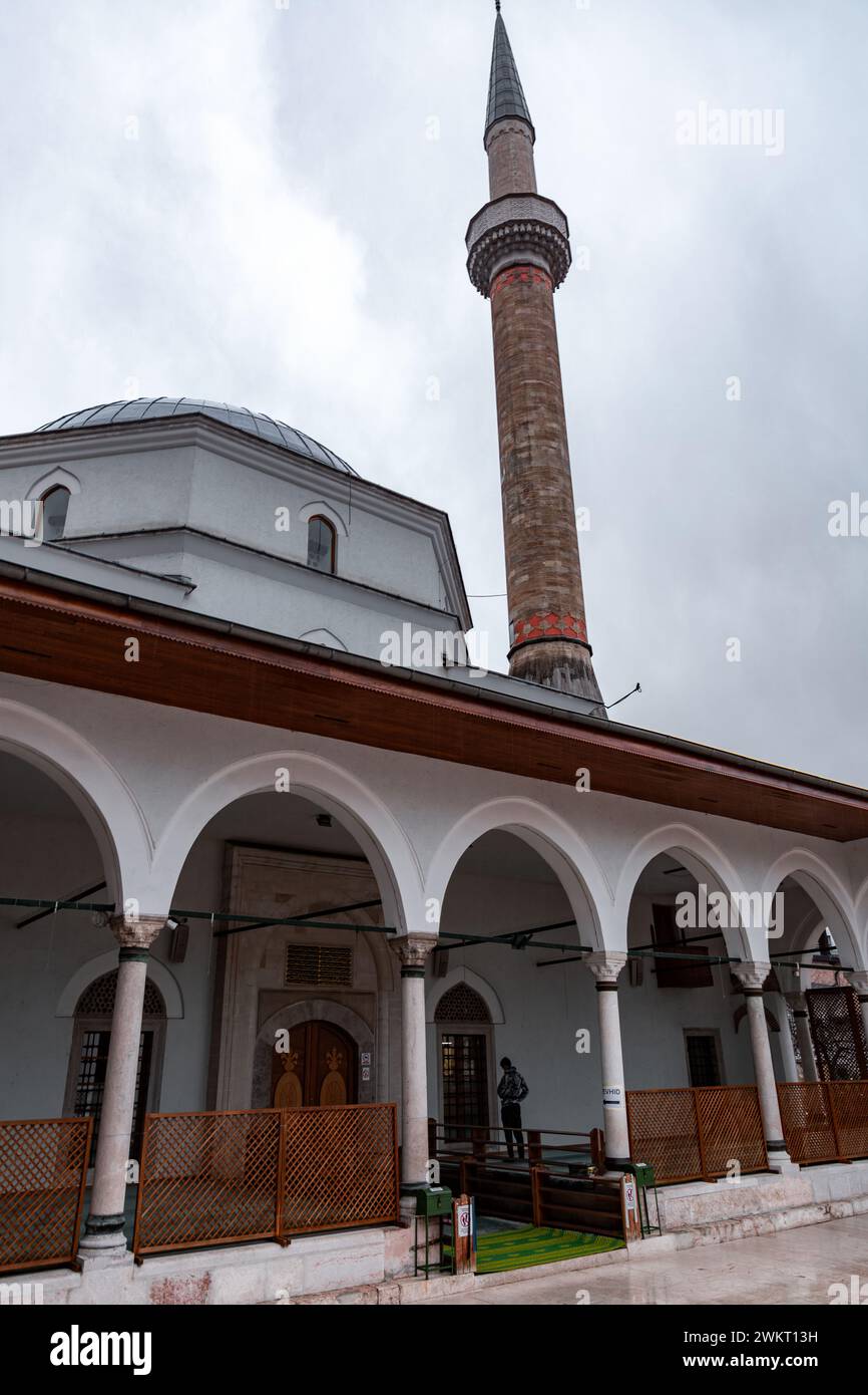 Sarajevo – BiH – 11. Februar 2024: Die Kaisermoschee ist ein wichtiges ...