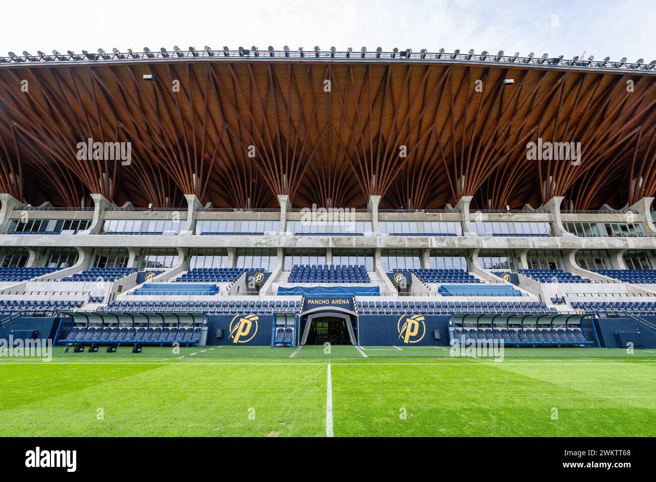 Felcsut, Ungarn. Februar 2024. Stadion Puskas Akademia Pancho Arena ...