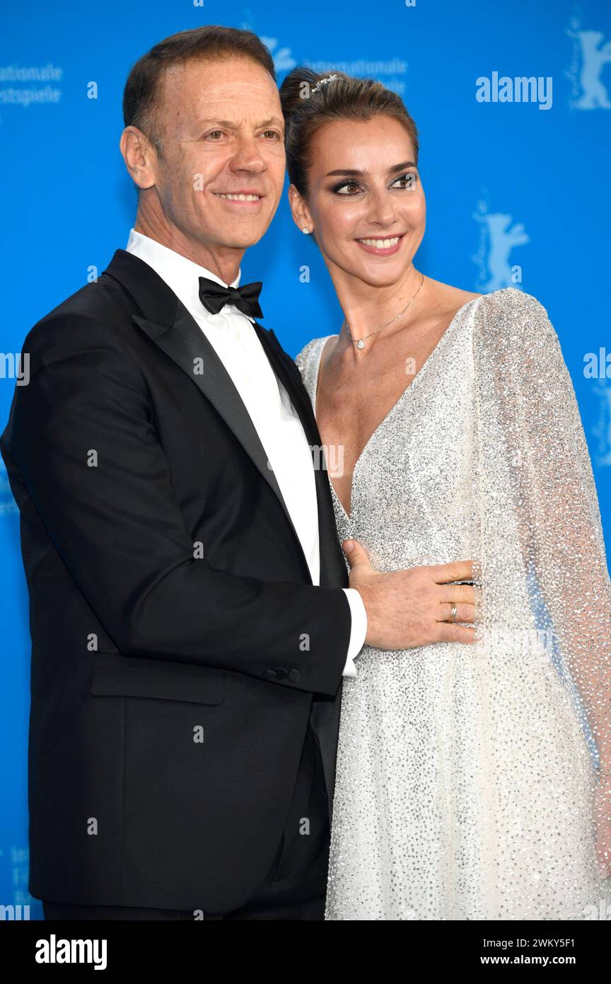 Rocco Siffredi mit Ehefrau Rosa Caracciolo beim Photocall zur Miniserie ...
