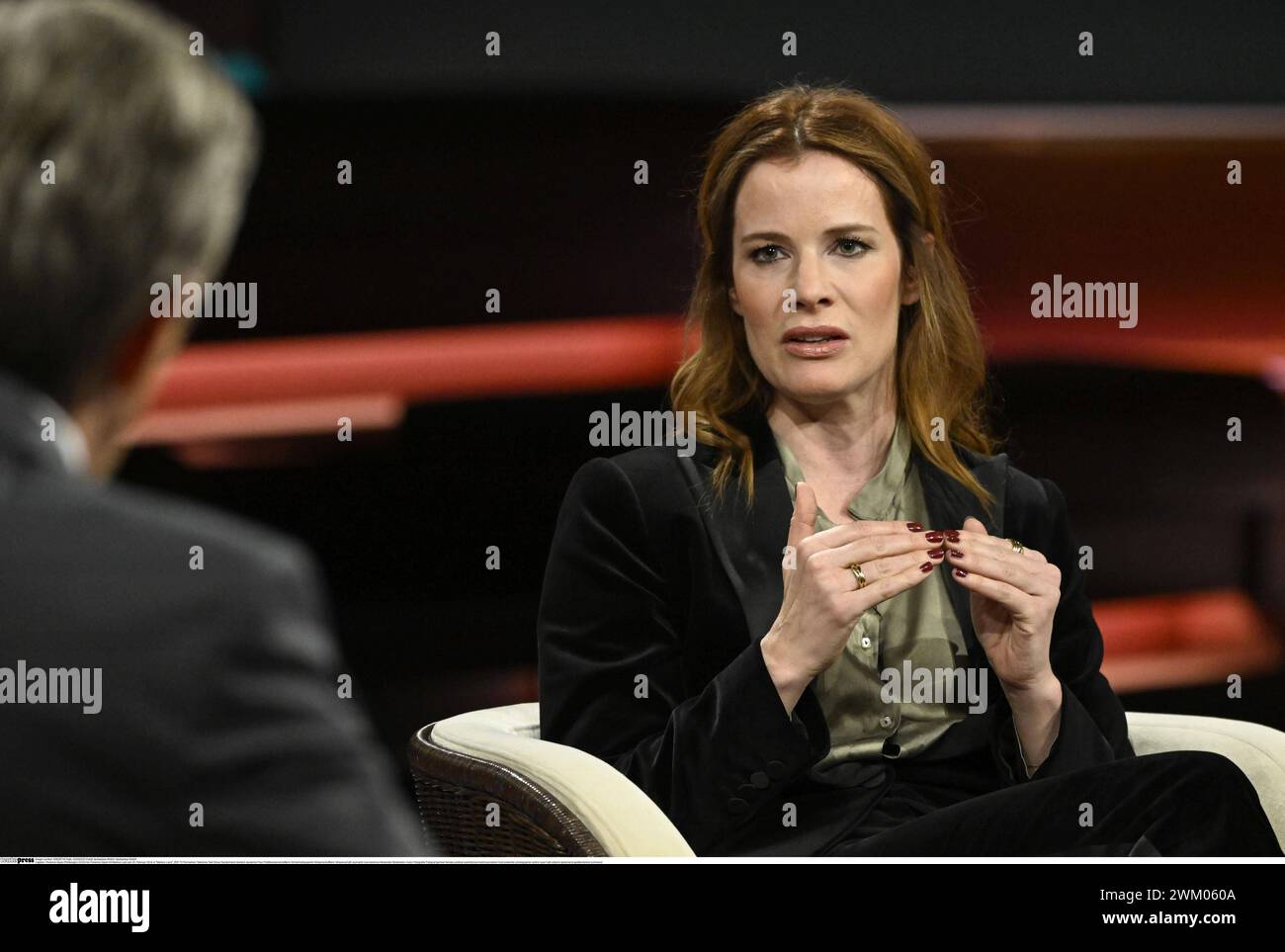 Florence Gaub Politologin 02/24 ihre Florence Gaub mit Markus Lanz am ...