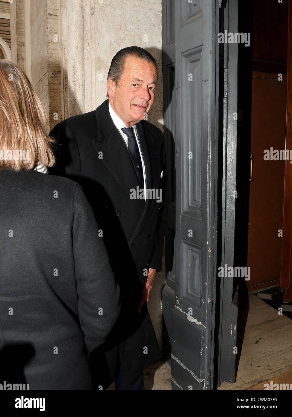 Rom, Italien. Februar 2024. Rom, Beerdigung von Ira von Fürstenberg in ...