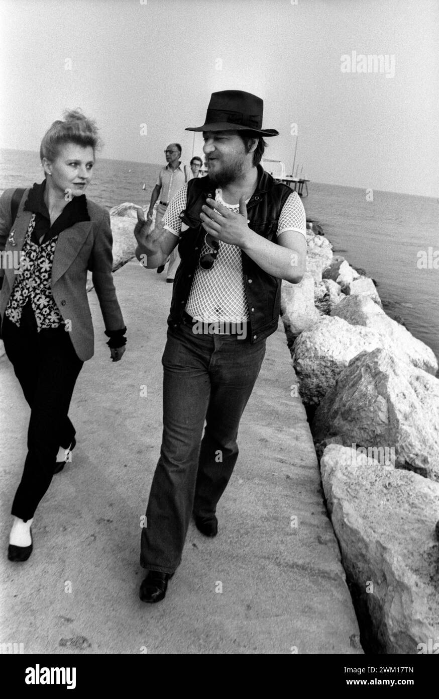 Deutsche schauspielerin mit rainer werner fassbinder Schwarzweiß ...