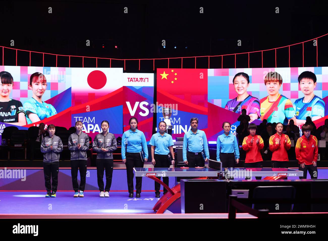 BEXCO Convention Centre, Busan, Südkorea. Februar 2024. (L bis R) Japan ...