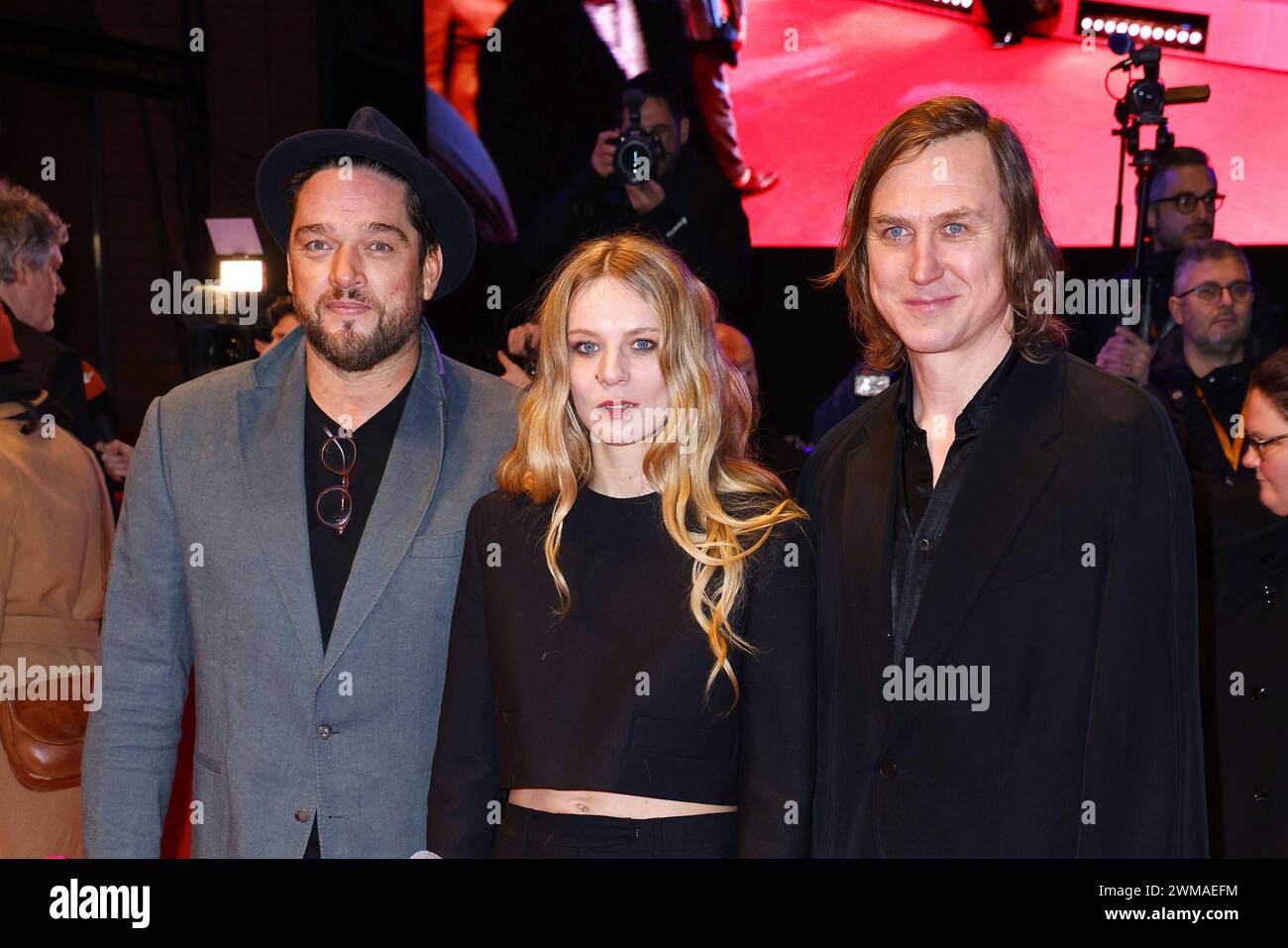 Ronald Zerfeld, Lilith Stangenberg und Lars Eidinger bei der Ankunft ...