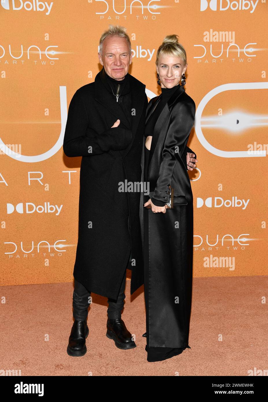 Sting, left, and daughter Mickey Sumner attend the premiere of "Dune ...