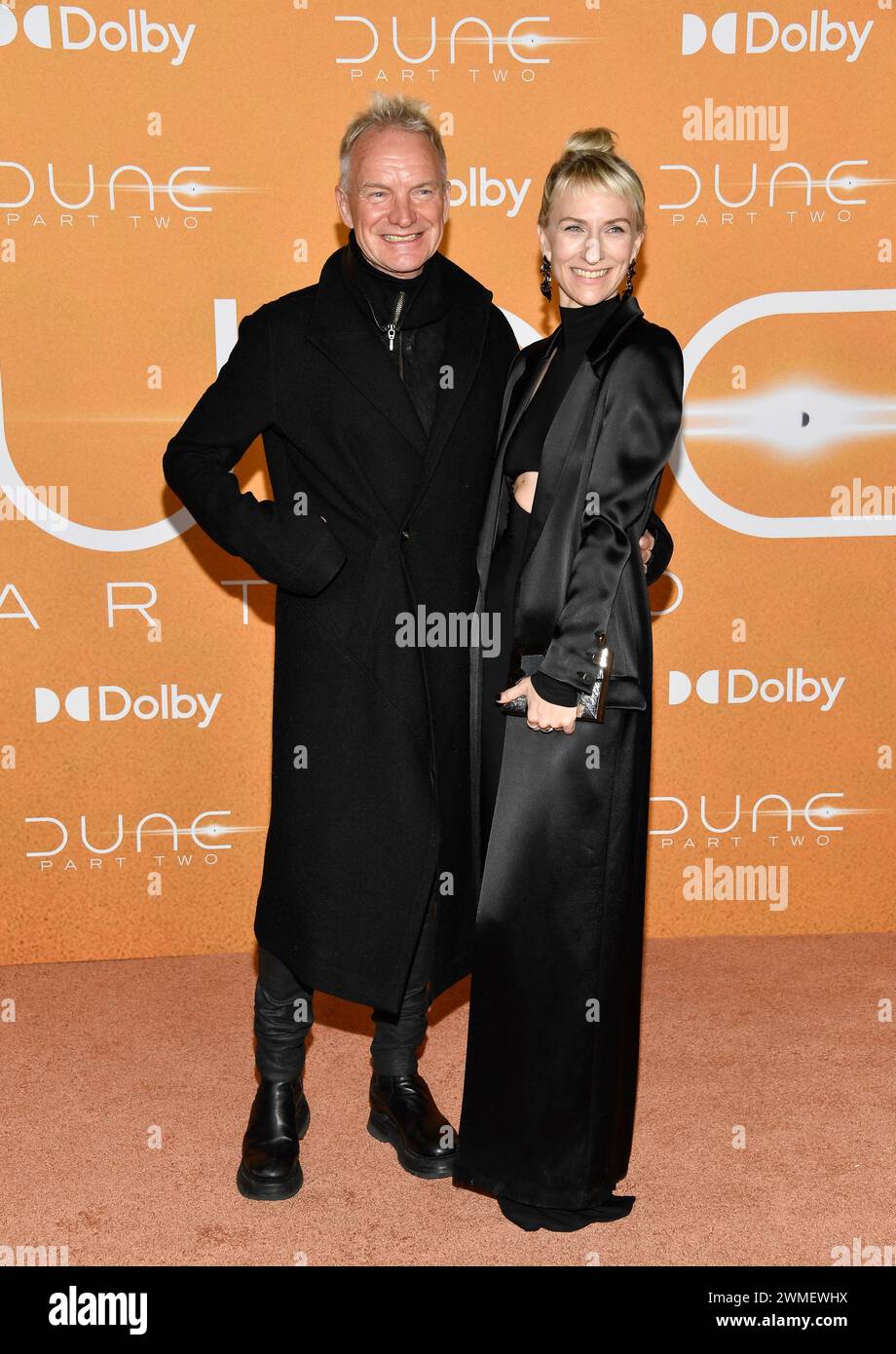 Sting, left, and daughter Mickey Sumner attend the premiere of "Dune ...