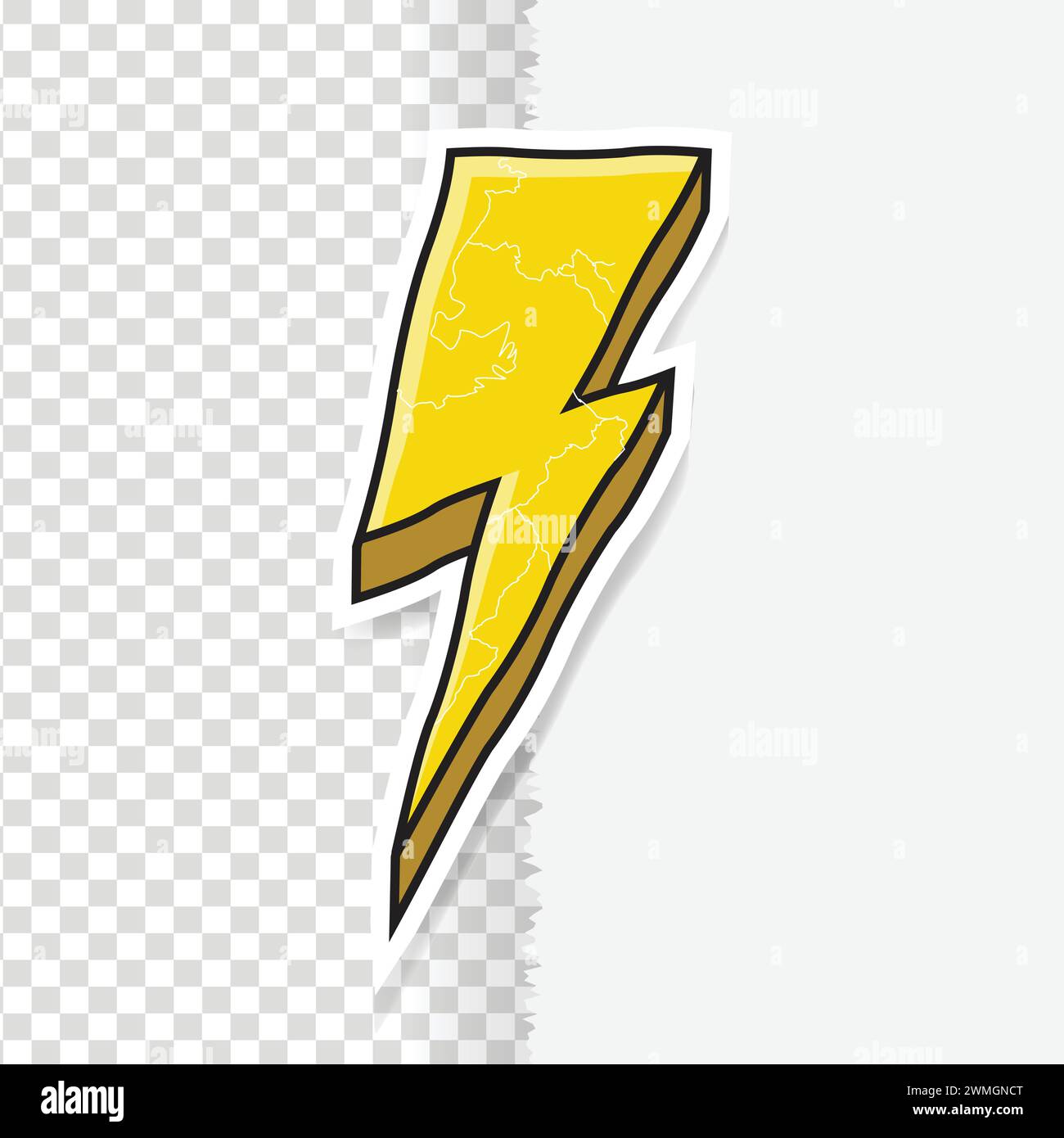 Cartoon lightning bolt symbol Stock-Vektorgrafiken kaufen - Alamy