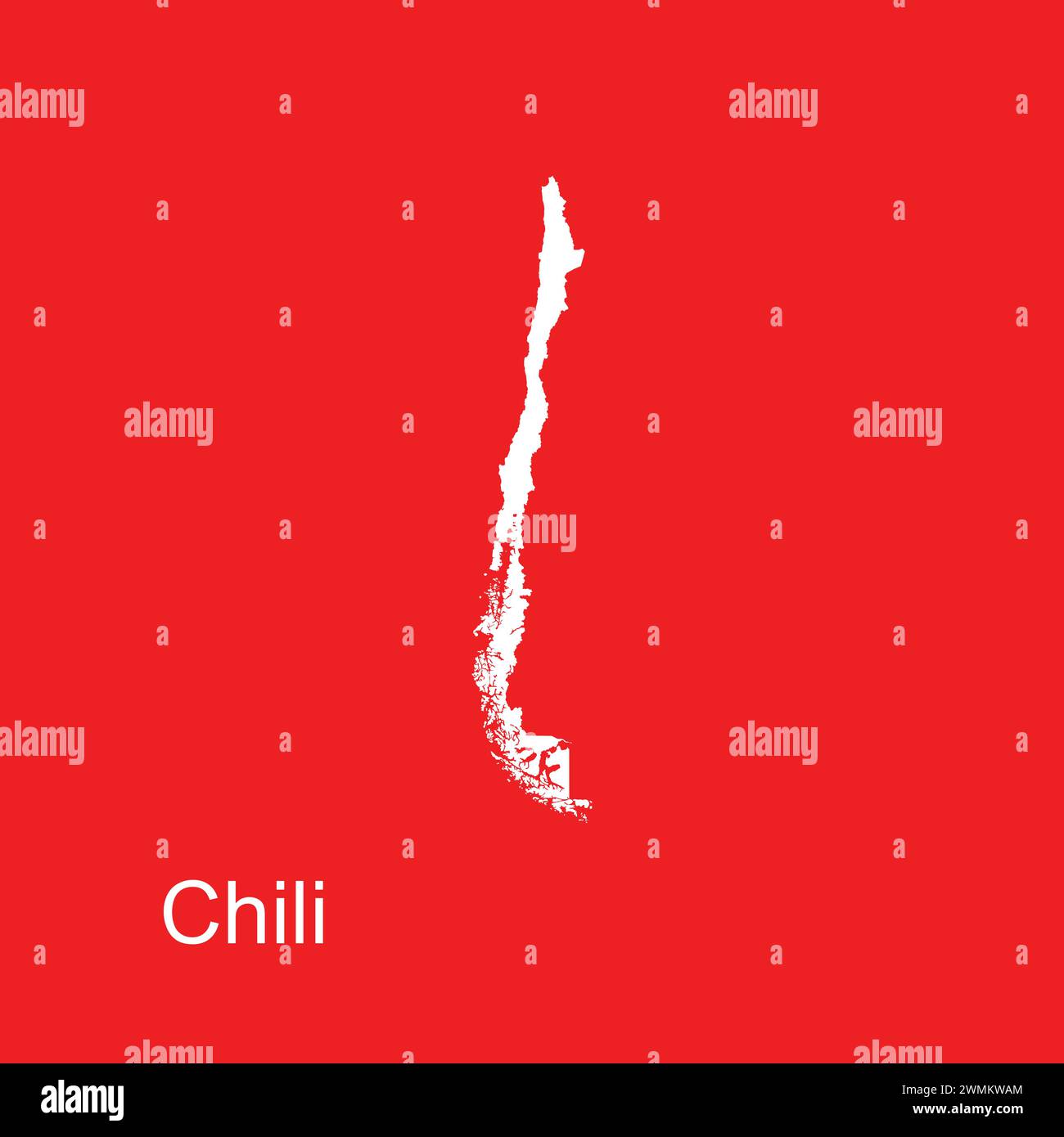 Silueta de chile Stock-Vektorgrafiken kaufen - Alamy