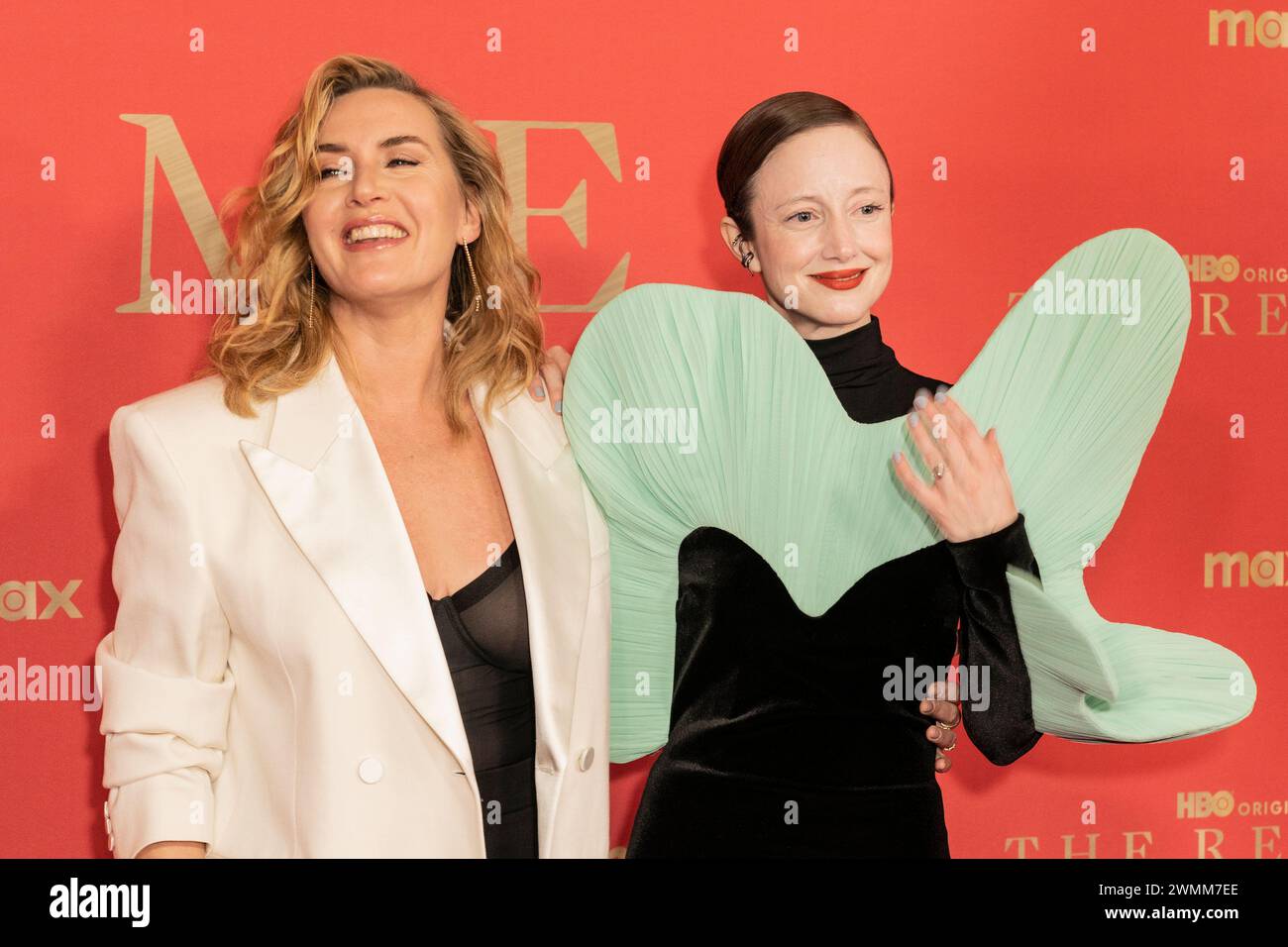 Kate Winslet und Andrea Riseborough besuchen am 26. Februar 2024 die ...