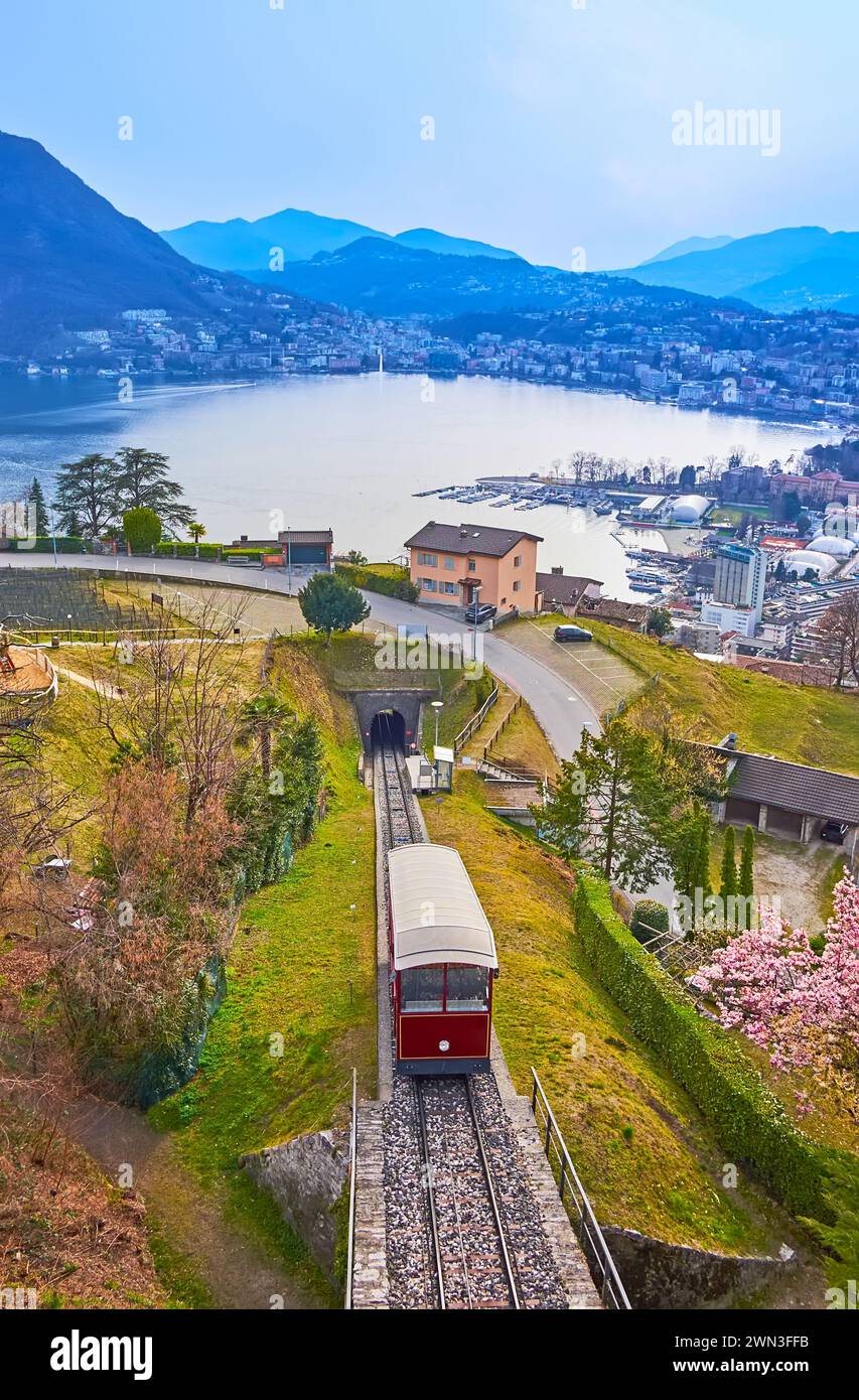 Standseilbahn cassarate monte bre -Fotos und -Bildmaterial in hoher ...