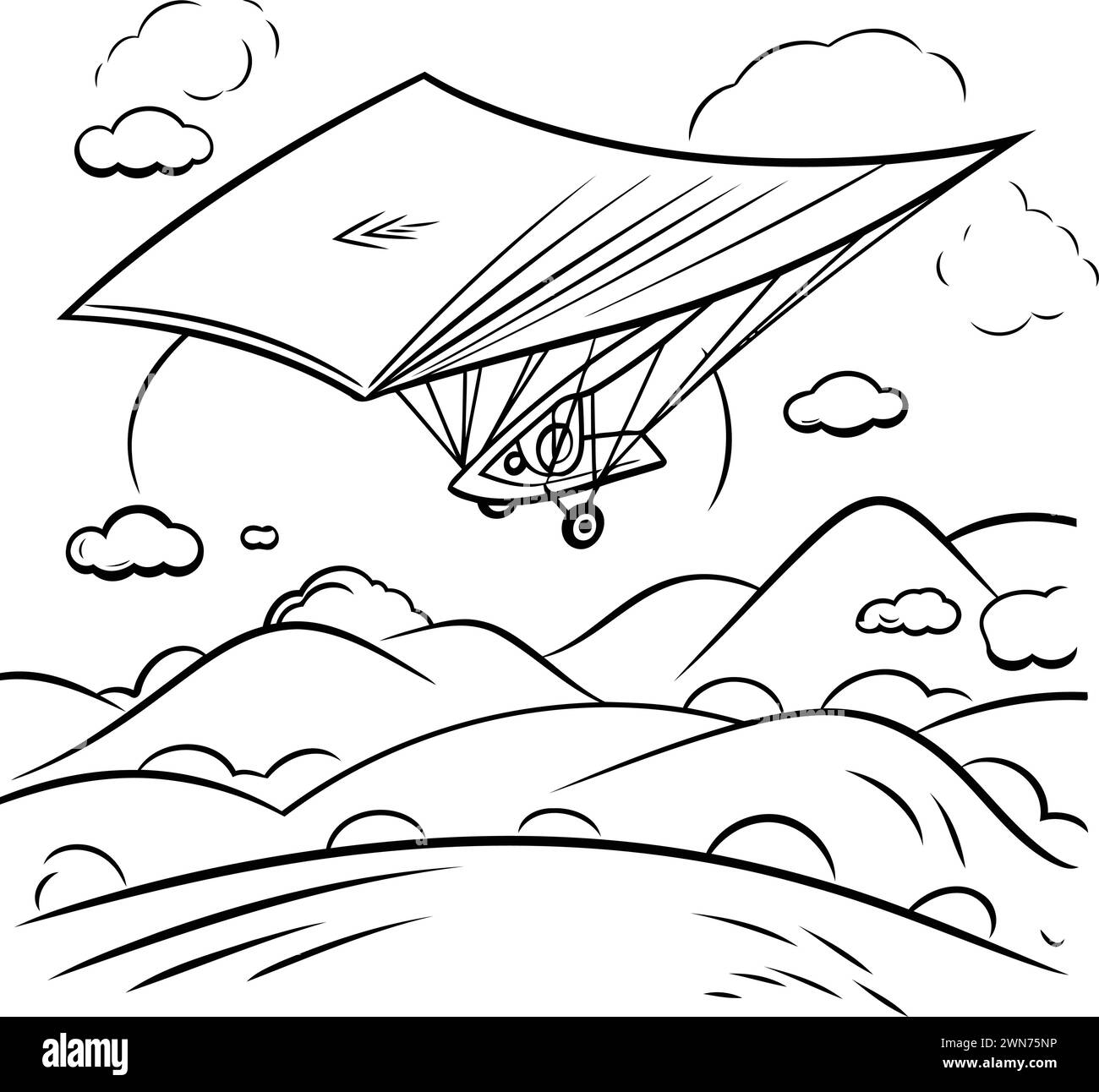 Segelflugzeug fliegen Stock-Vektorgrafiken kaufen - Alamy