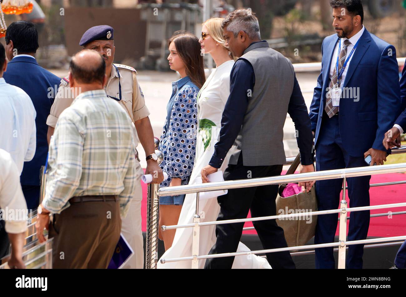 Ivanka Trump arrives to attend a pre-wedding bash of billionaire ...
