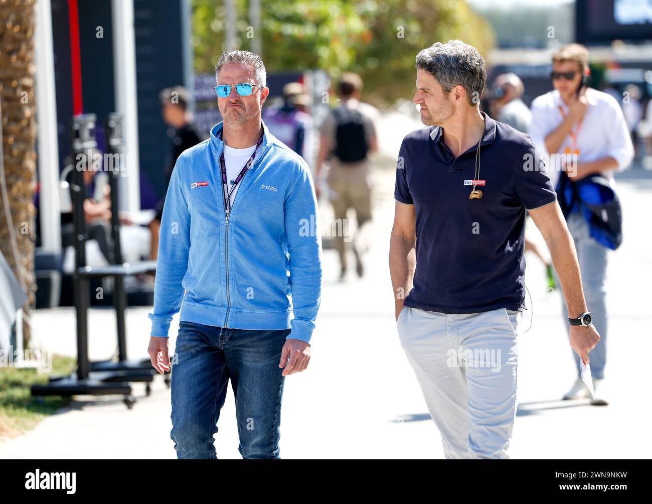 Ralf Schumacher, Porträt während des Formel 1 Gulf Air Bahrain Grand Prix 2024, 1. Runde der FIA ...