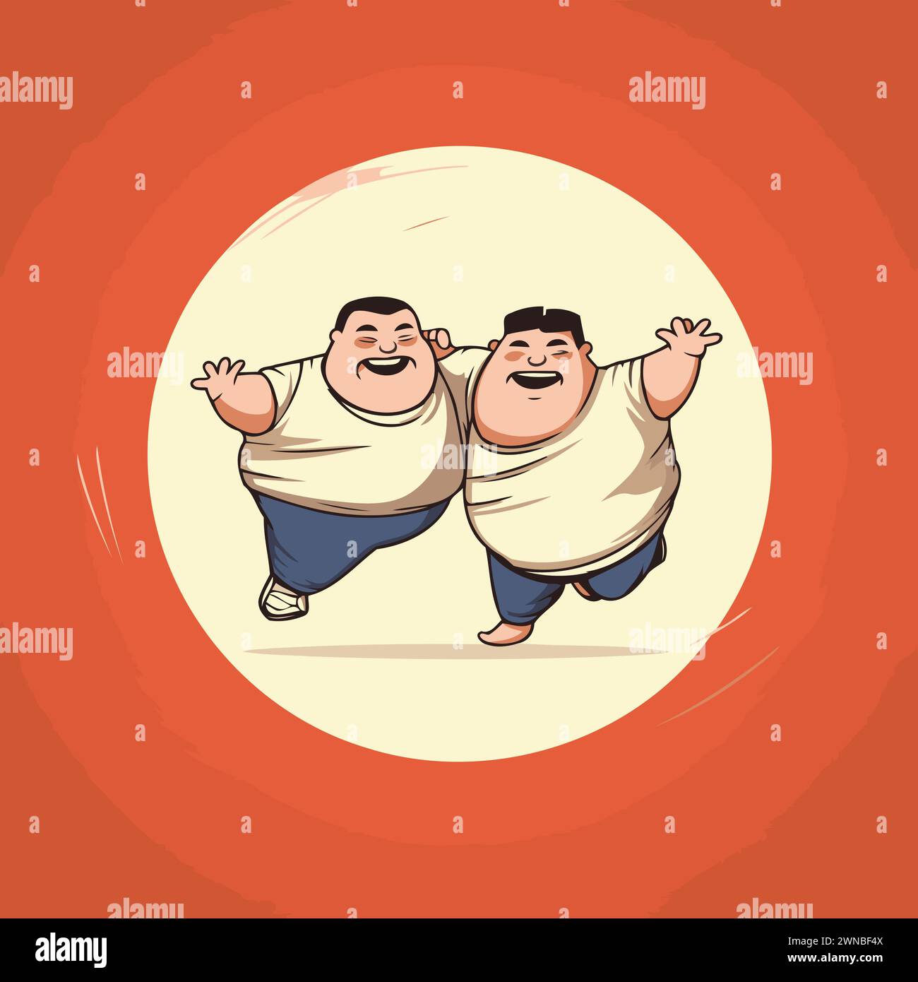 Fett geworden frau Stock-Vektorgrafiken kaufen - Alamy