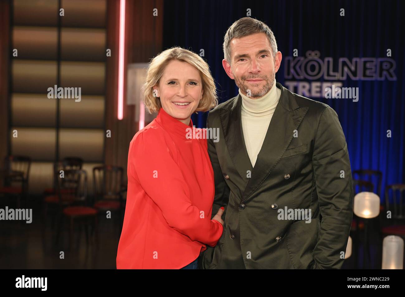 Das Moderatorenteam Susan Link und Micky Beisenherz der WDR Talkshow ...