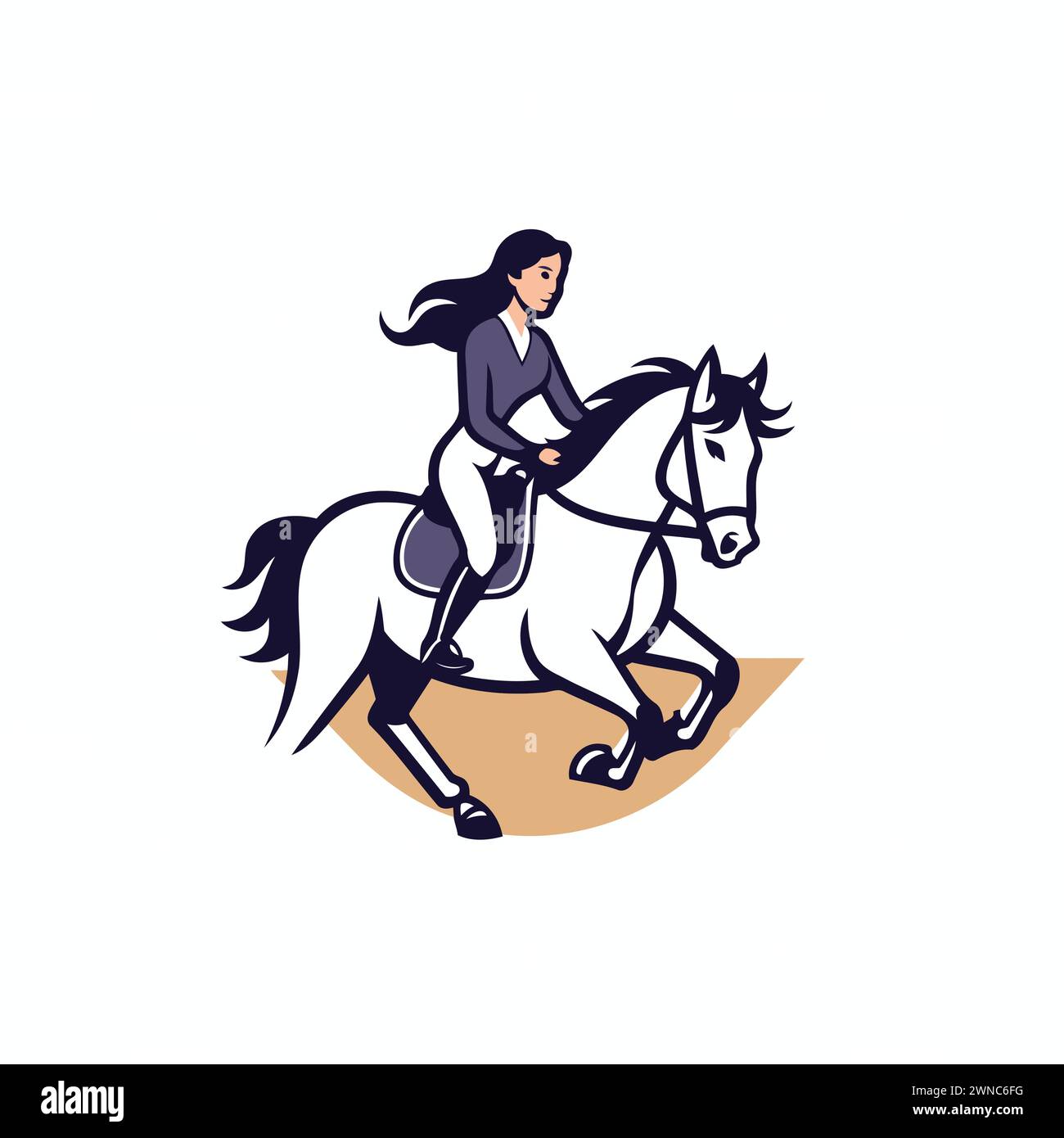 Weiblicher reiter Stock-Vektorgrafiken kaufen - Alamy