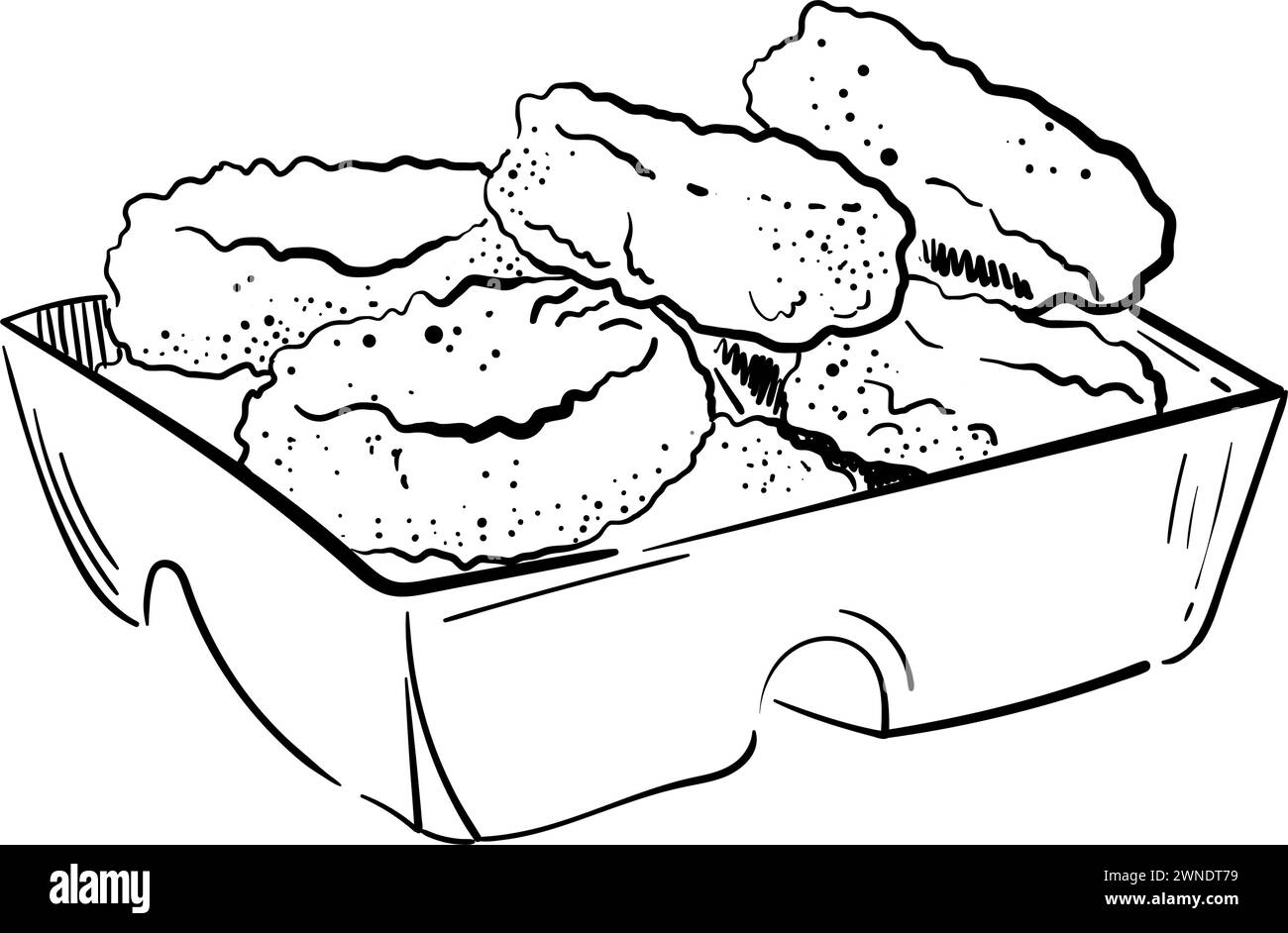 Nuggets vektor vektoren Schwarzweiß-Stockfotos und -bilder - Alamy