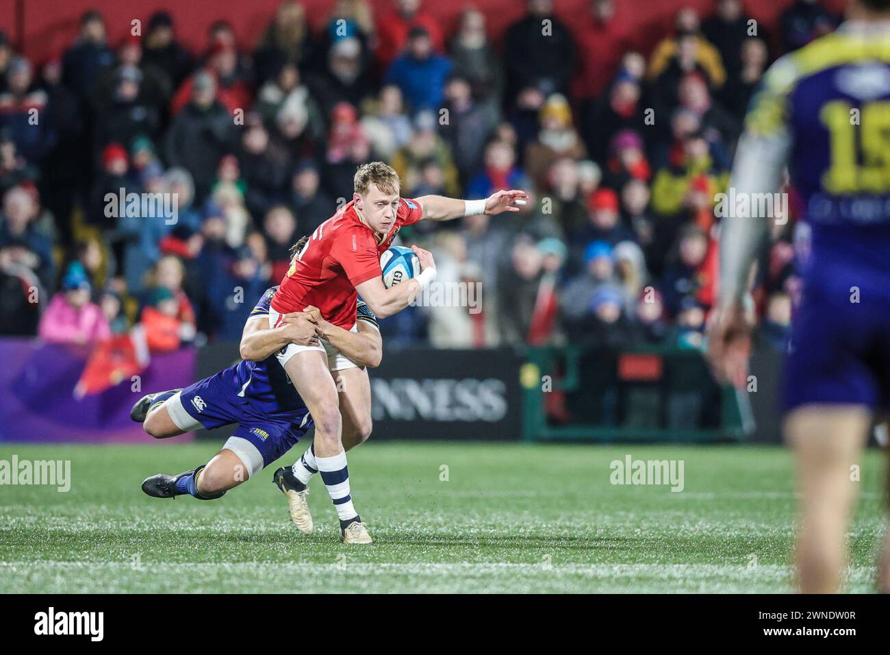 März 2024, Virgin Media Park, Cork, Irland - Mike Haley vom Munster ...