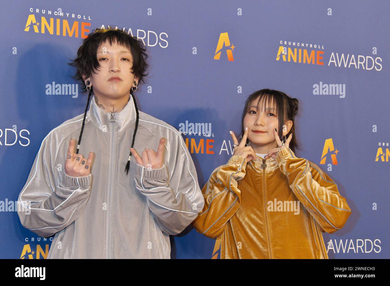 Tokio, Japan. März 2024. Das J-Pop-Duo „YOASOBI“ von Vocaloid-Produzent ...