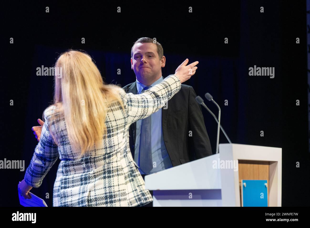 aberdeen, Schottland, Großbritannien. März 2024. Scottish Conservative ...