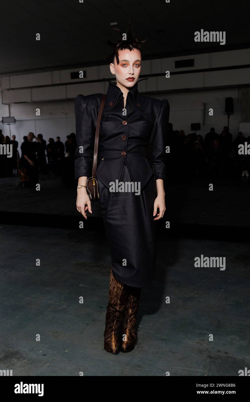 Emma Chamberlain attends the Vivienne Westwood Fall/Winter 2024-2025 ...