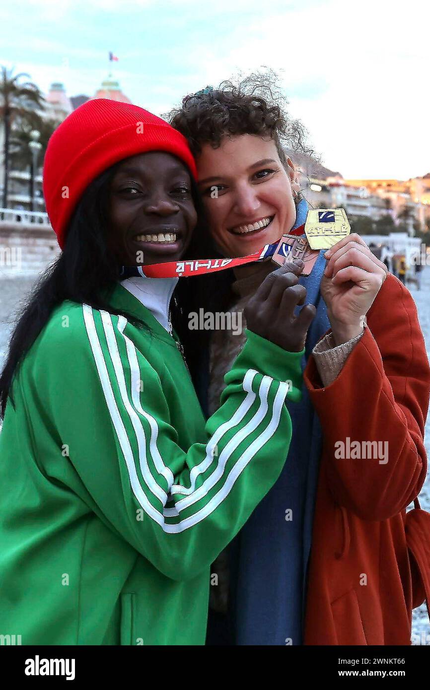 © Francois Glories/MAXPPP - 28/02/2024 Morgane Ausello aus Nizza, die ...