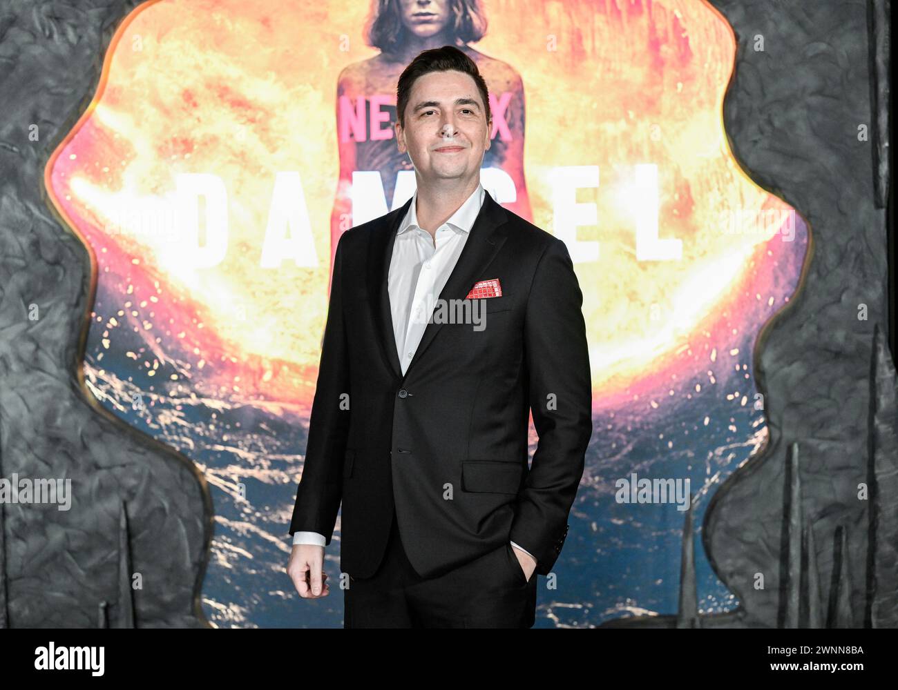 Dan Mazeau attends the premiere of Netflix's "Damsel" at the Paris ...