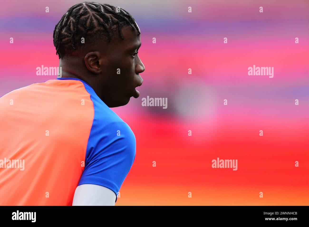 Barcelona, Spanien. Februar 2024. Ilaix Moriba von Getafe CF Hairstyle ...