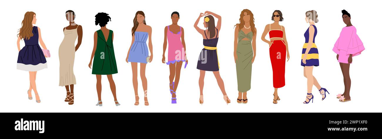 Junge frauen im sommer Ausgeschnittene Stockfotos und -bilder - Alamy